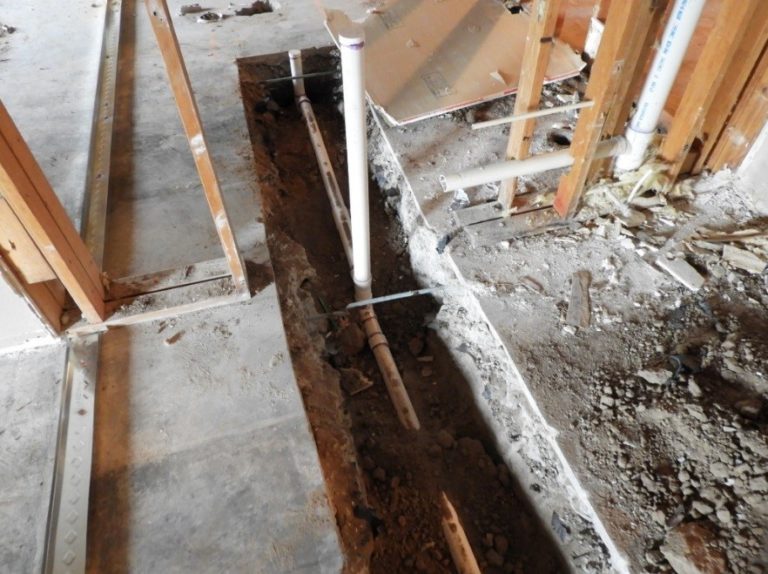 Plumbing Trench in Slab - Carrasquillo Associates